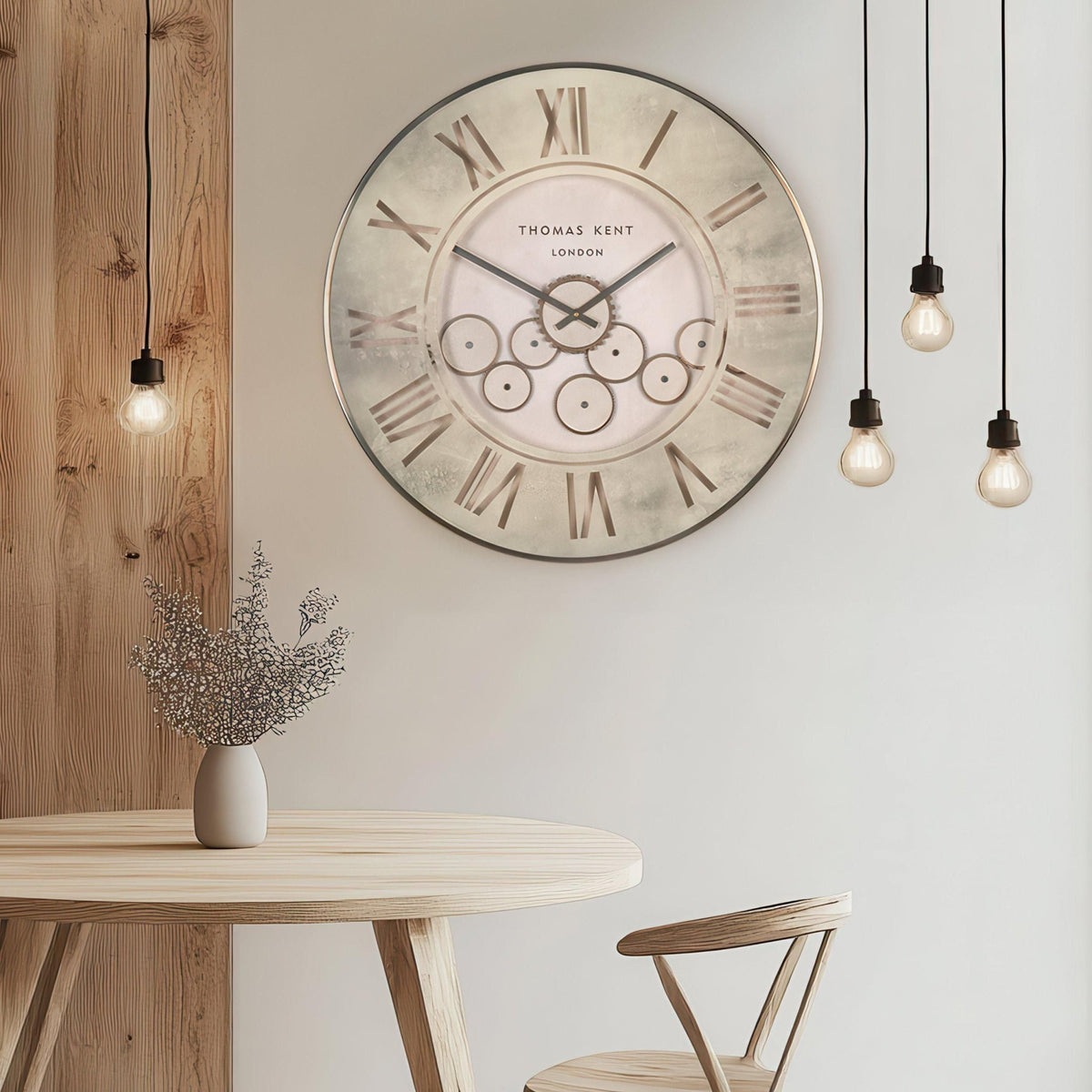 Extra Large Wall Clock - XL - Cogs - Stone Clocks– Distinctly Living