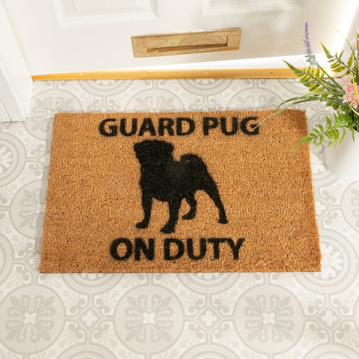 Guard Pug doormat Door Mats– Distinctly Living