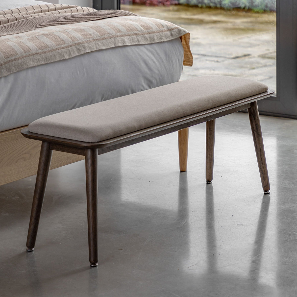 Hatton Bench Smoked Furniture– Distinctly Living