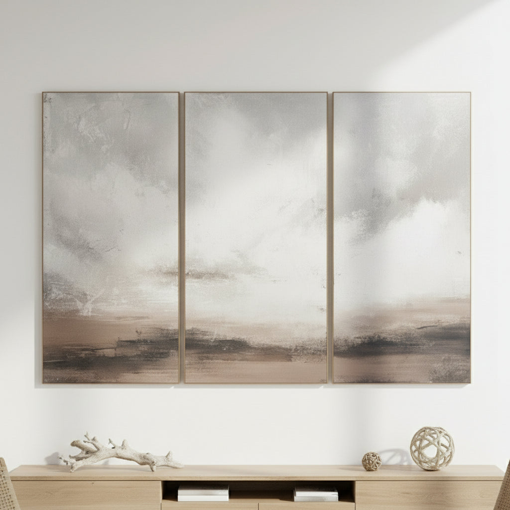 Tripple Pannel Xl Dawn Print Artwork– Distinctly Living
