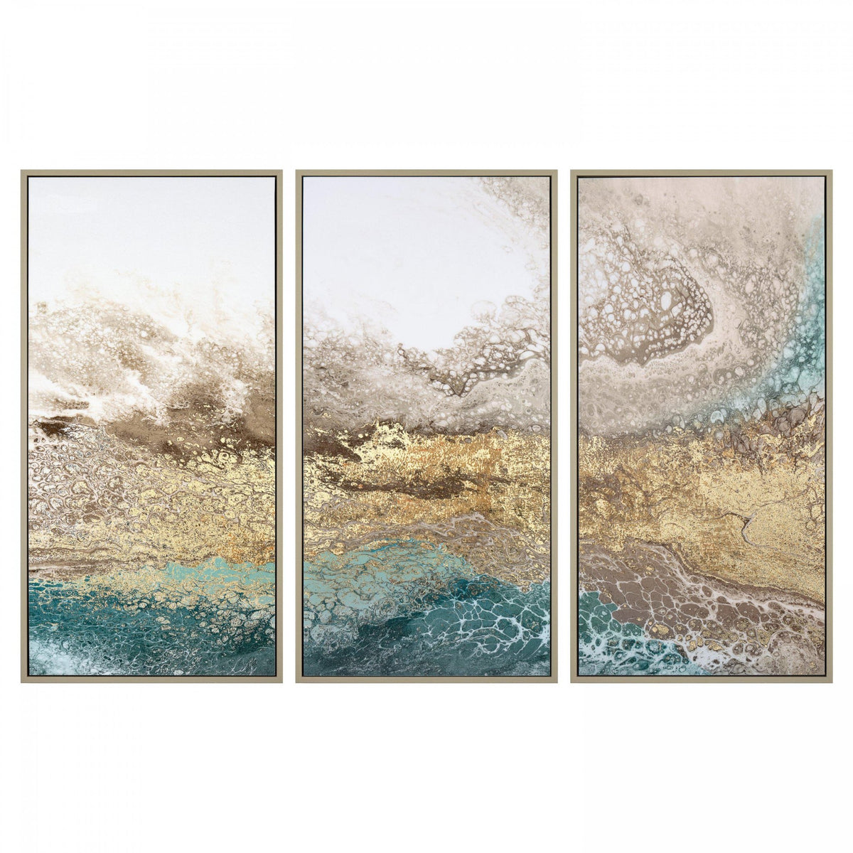 Serene Triptych - Set of Three Artwork– Distinctly Living